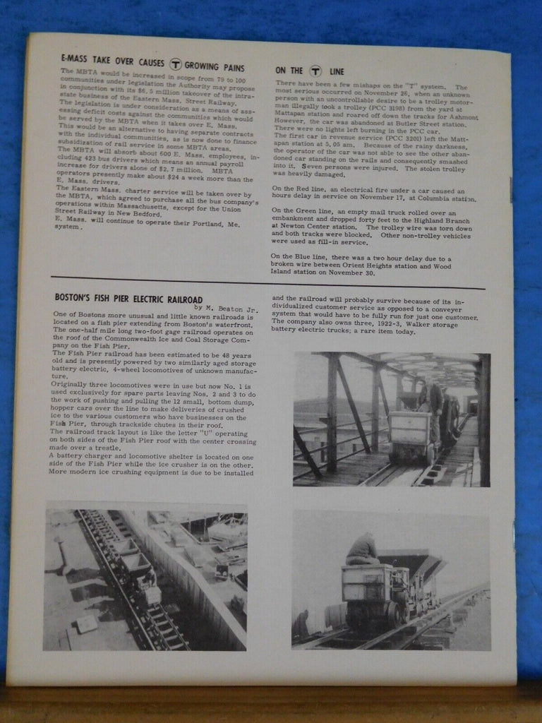 Rollsign Magazine of New England Transit News 1967 Dec Boston's splice ...