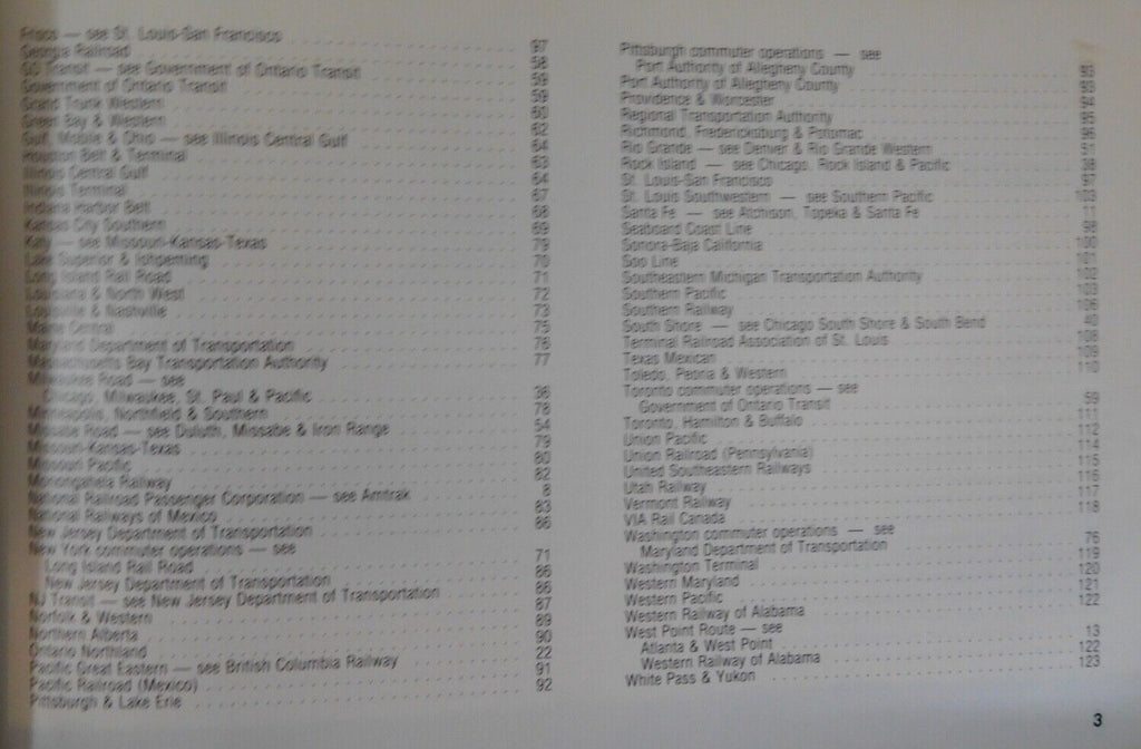 Diesel Locomotive Rosters By Charles McDonald 1982 Convenient referenc ...