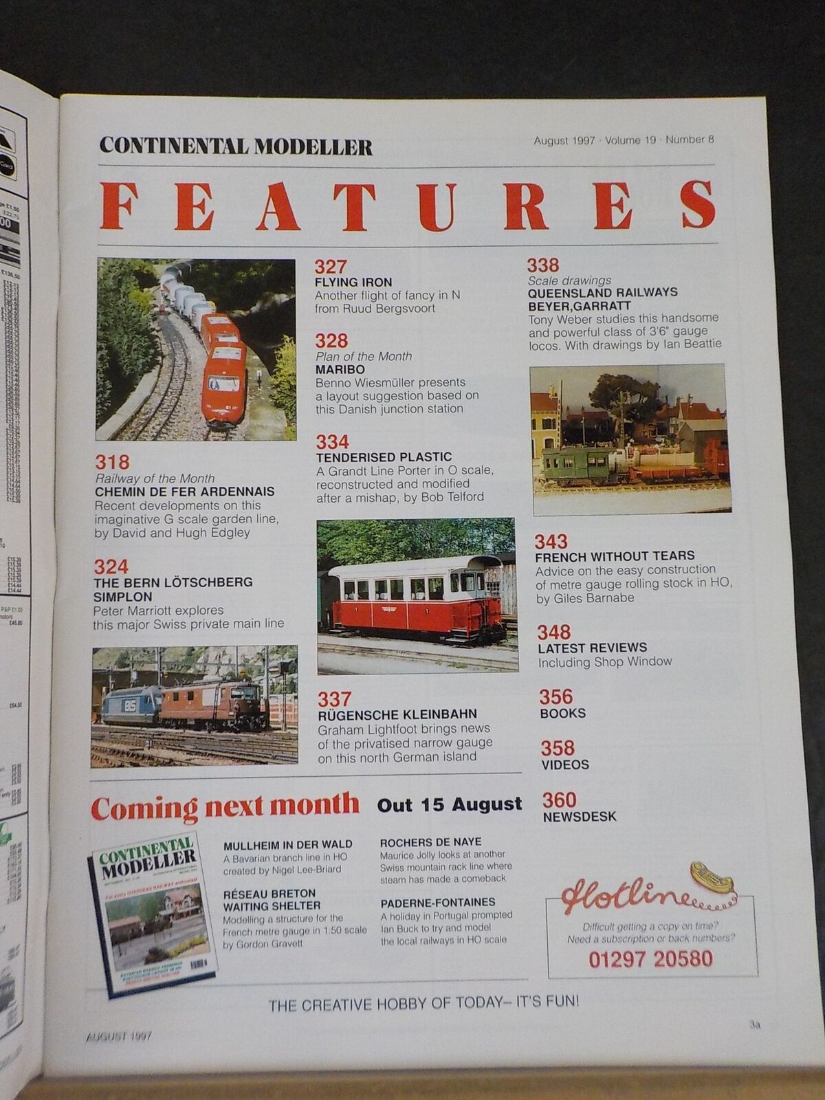 Continental Modeller 1997 August Queensland Garratt Drawings Maribo ...
