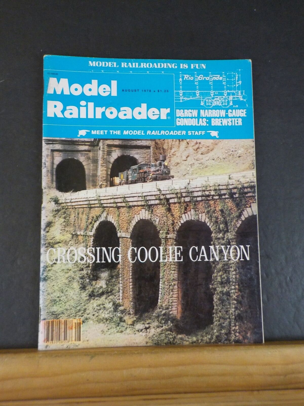 Model Railroader Magazine 1978 August Crossing Coolie Canyon ...