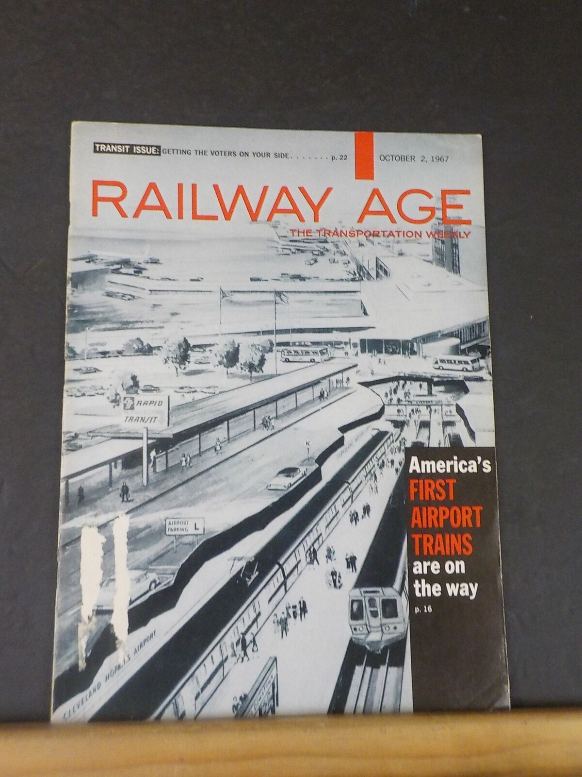 Railway Age 1967 October 2 Trasit issue First airport trains are on th ...