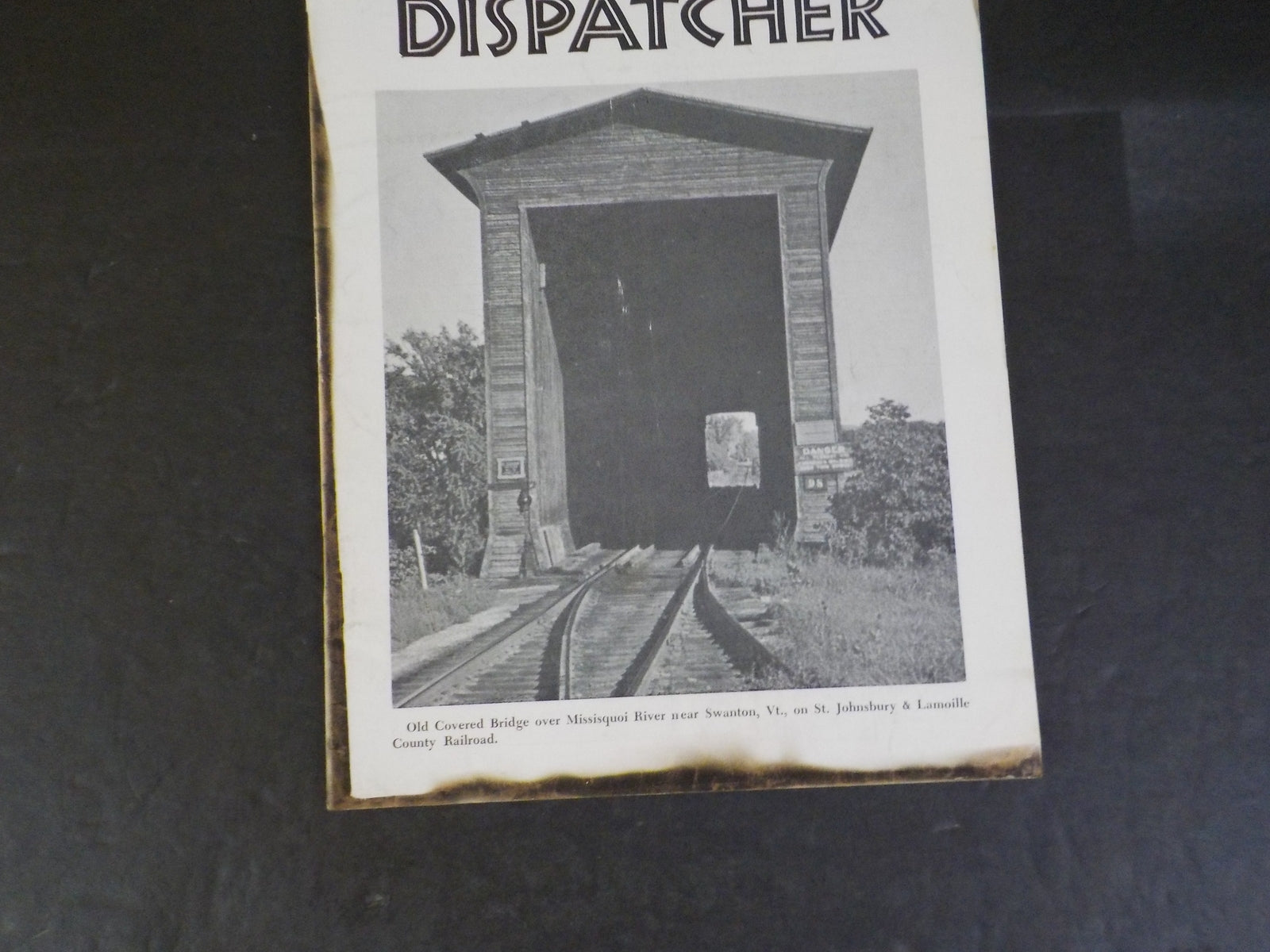 Train Dispatcher 1969 September Old Covered Bridge near Mississippi Ri ...
