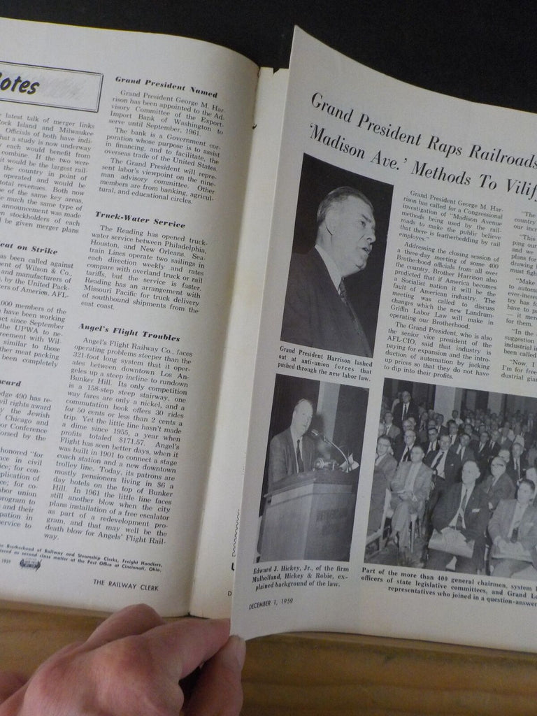 The Railway Clerk 1959 December 1 1959 Vol 58 No 23 Employee Magazine ...