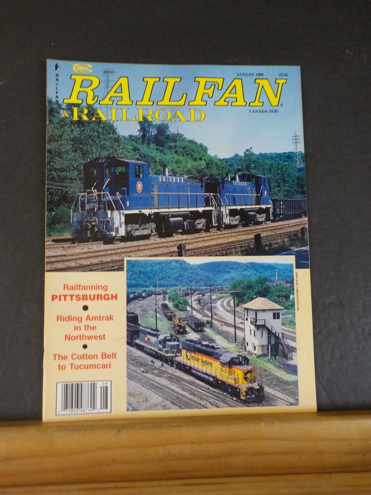 Railfan & Railroad Magazine 1990 August Railfanning Pittsburgh Amtrak ...