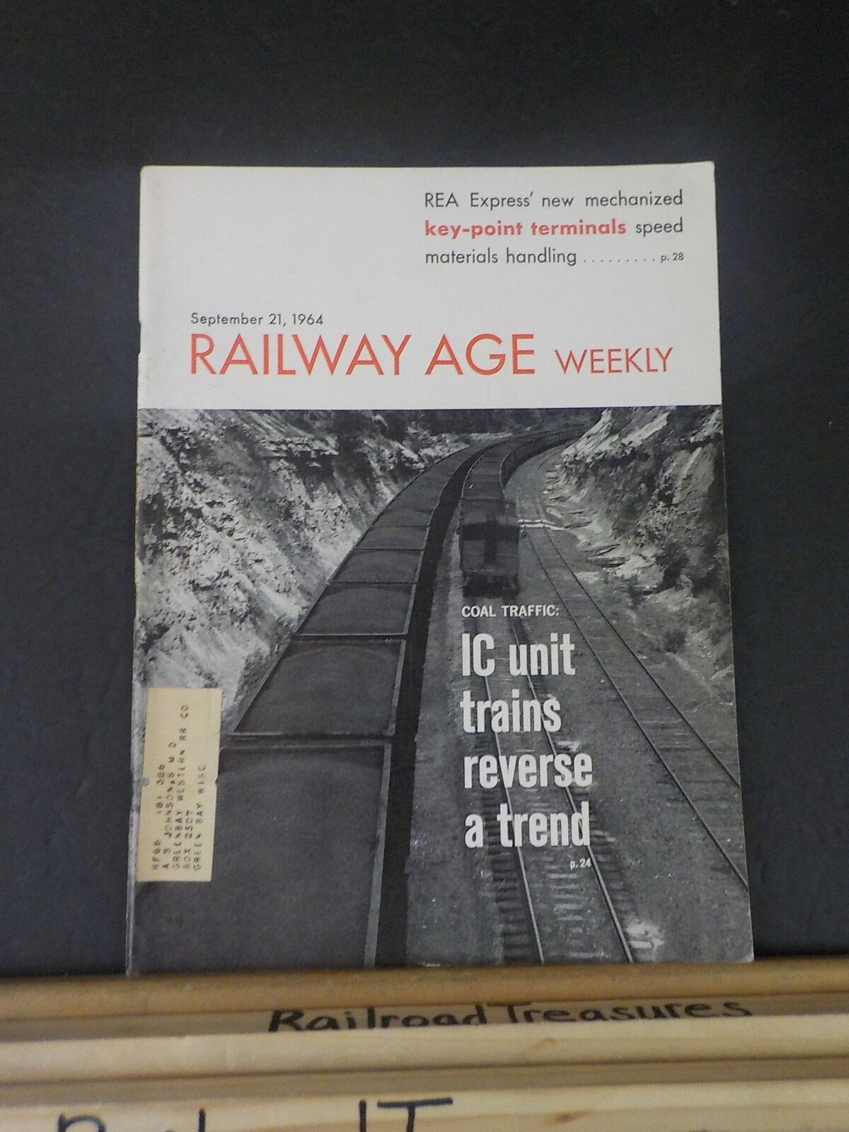 Railway Age 1964 September 21 Weekly IC unit trains REA express ...