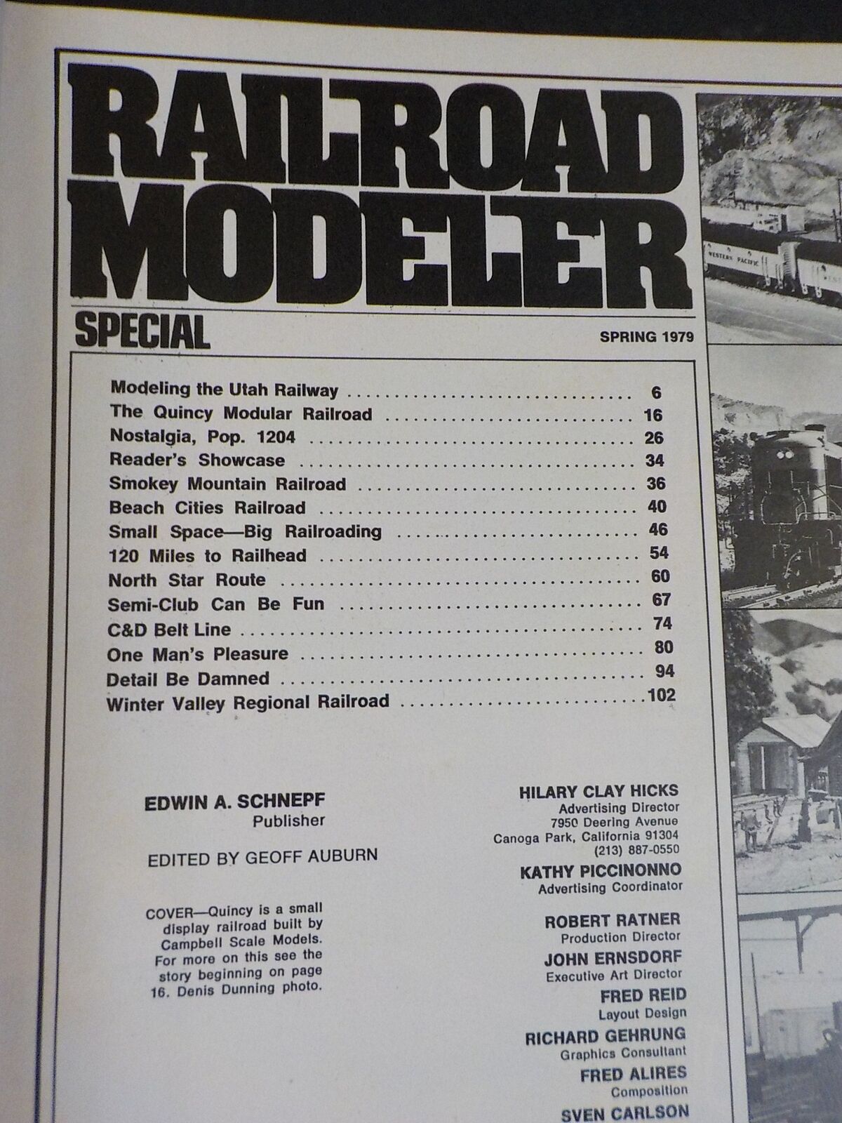Railroad Modeler 1979 Spring Special Layout Issue – RailroadTreasures