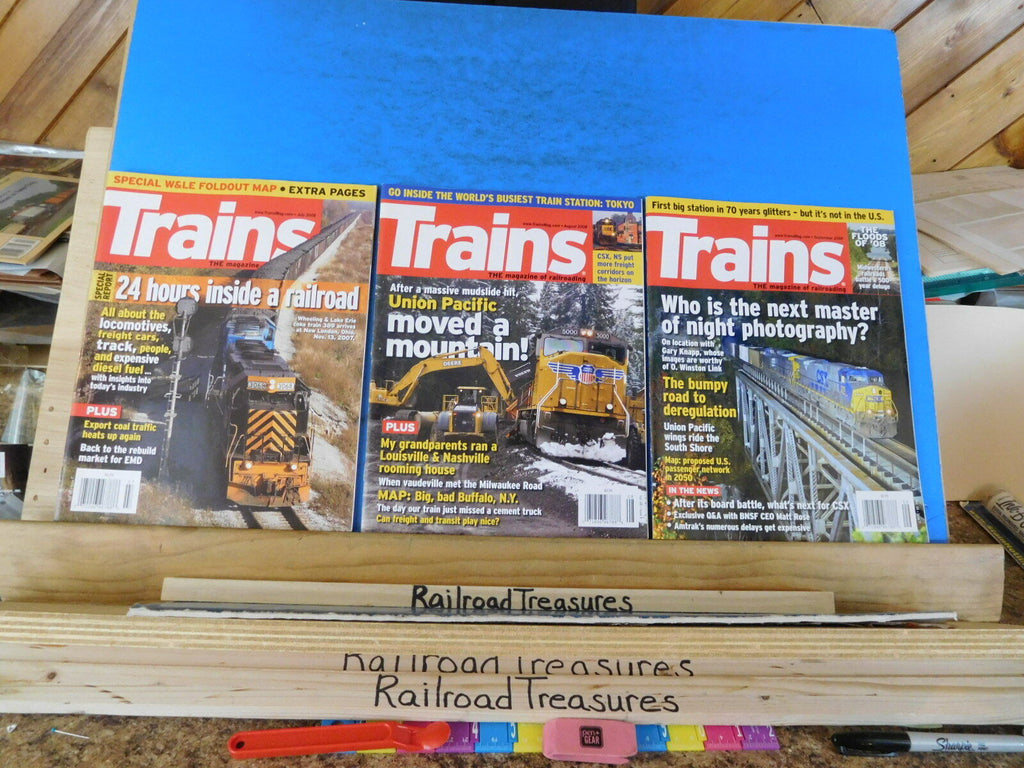 Trains Magazine Complete Year 2008 12 issues – RailroadTreasures