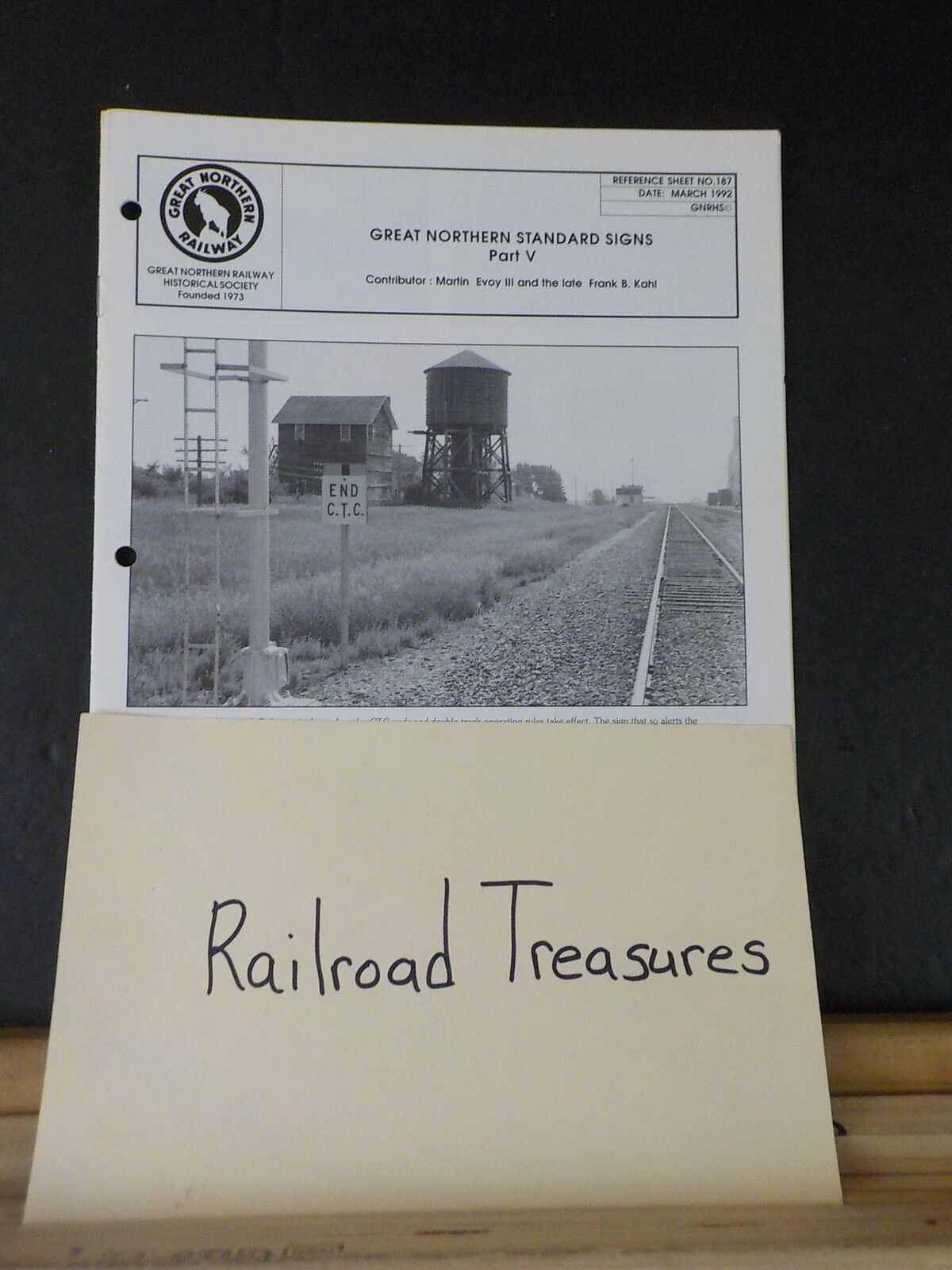 Great Northern Goat Reference Sheet #187 March 1992 Standard signs Par ...