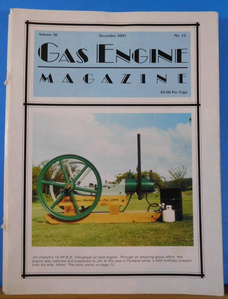 Gas Engine Magazine 2001 December Adirondack Engine 1910 Fairbanks-Mor ...