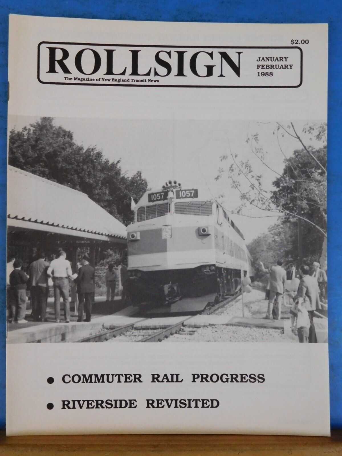 Rollsign Magazine of New England Transit News 1988 January February Ri ...