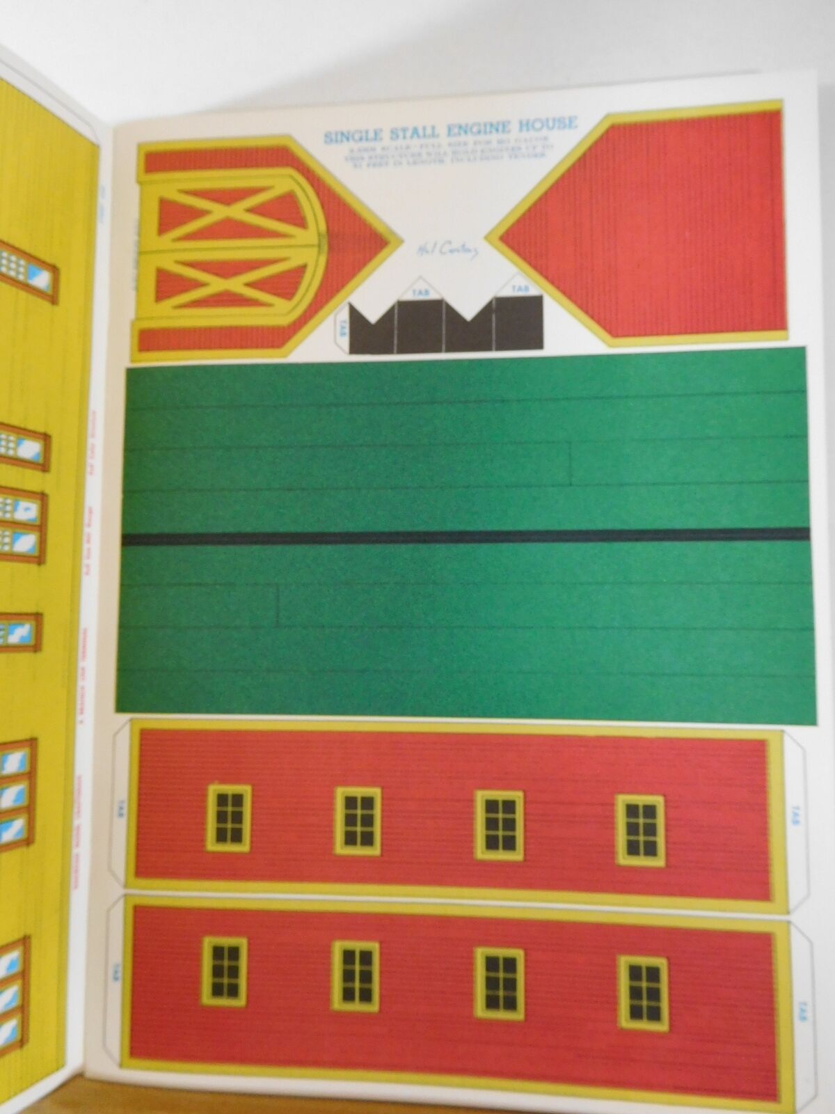 Railroad Model Craftsman Cutout Book 20 HO Scale full color buildings ...