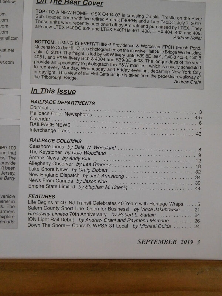 Rail Pace News Magazine 2019 September ION light rail debut Broadway L ...