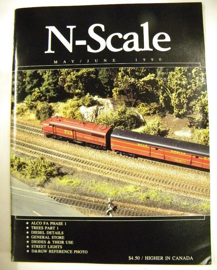 N Scale Magazine 1990 May June Diesel details Street Lights General St ...