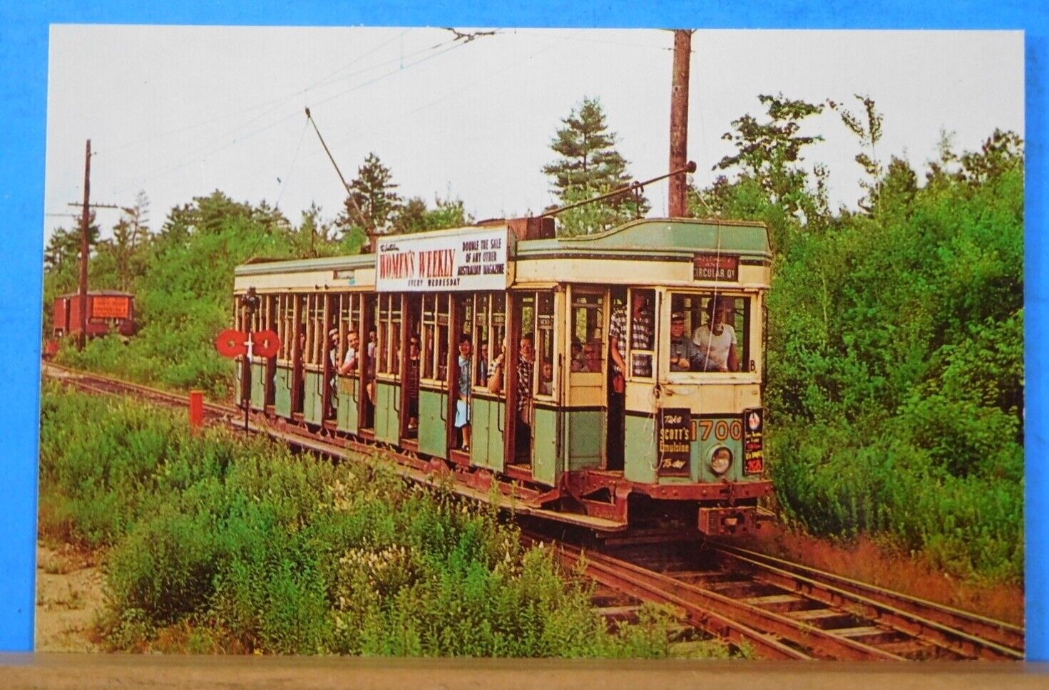 Postcard Seashore Trolley Museum Kennebunkport Maine #1700 P Class Tra ...