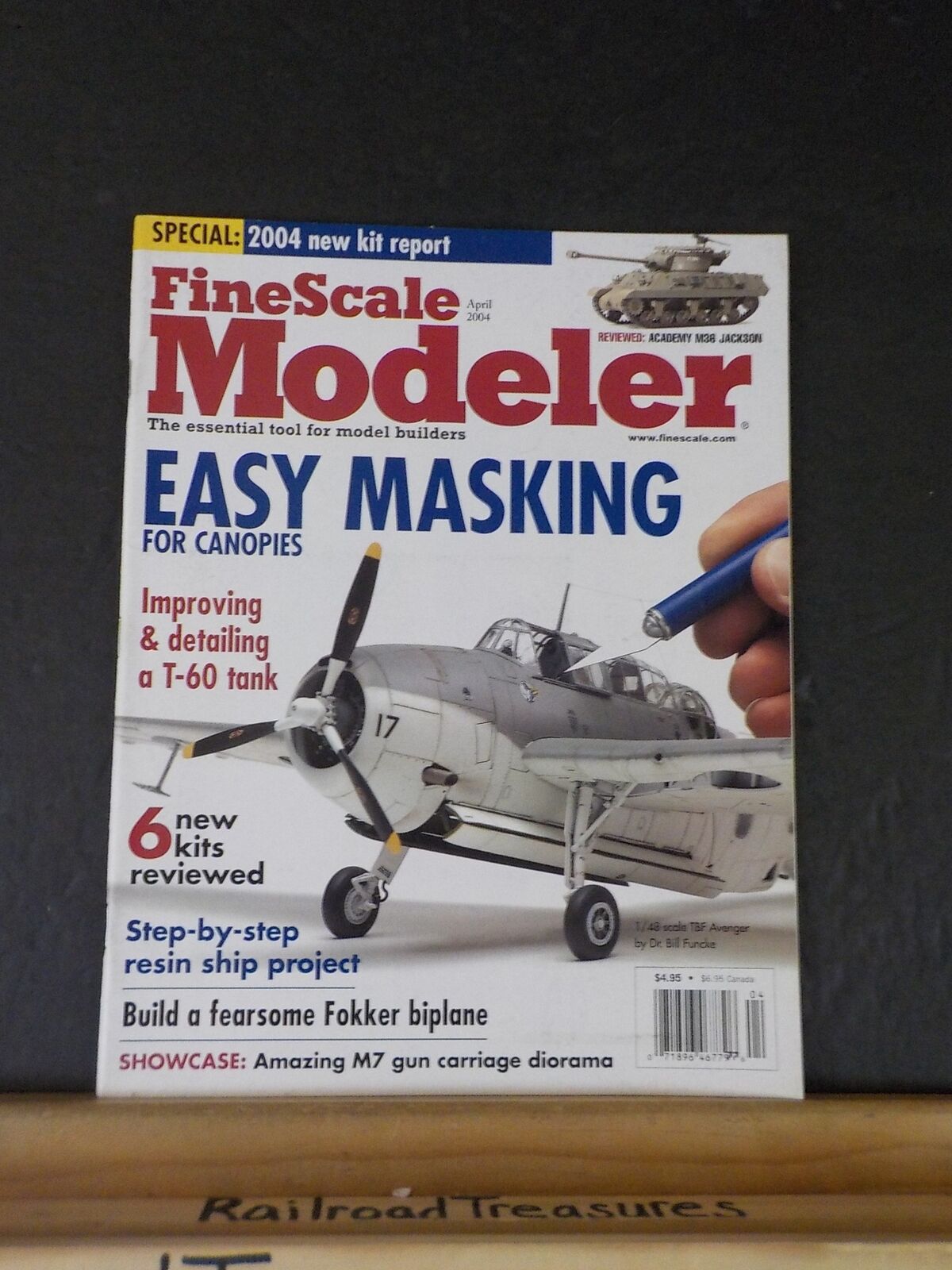 FineScale Modeler 2004 April Easy masking Step by step resin ship proj ...