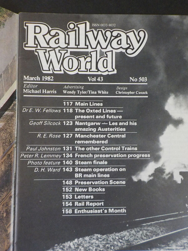 Railway World 1982 March The Oxted Lines -present and future ...