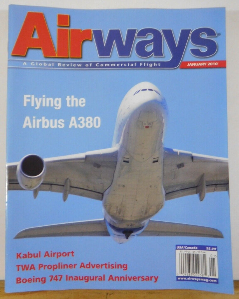 Airways Magazine 2010 January Flying the Airbus A380 – RailroadTreasures