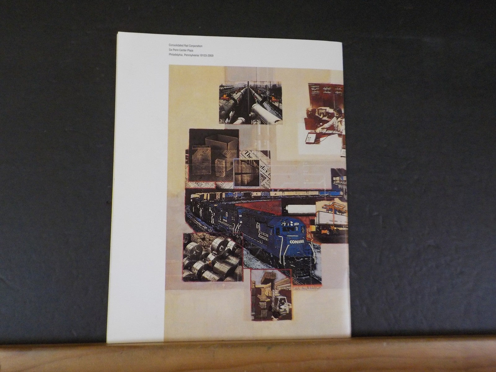 Conrail Annual Report 1989 Consolidated Rail Corporation System map Fi ...