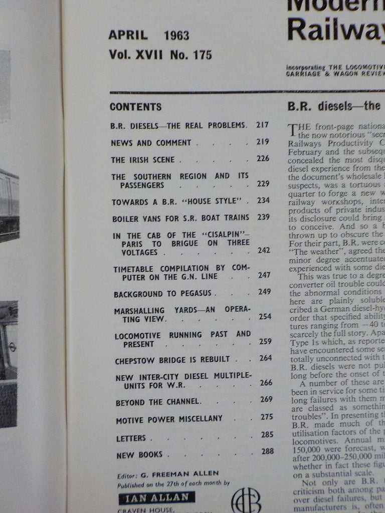 Modern Railways 1963 April The Southern Region And Its Passengers Boil ...