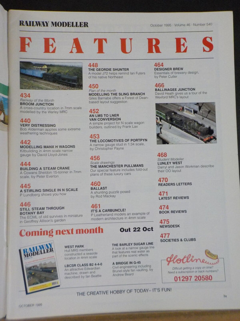 Railway Modeller 1995 October V46 #540 British Ry Enthusiast Mancheste ...