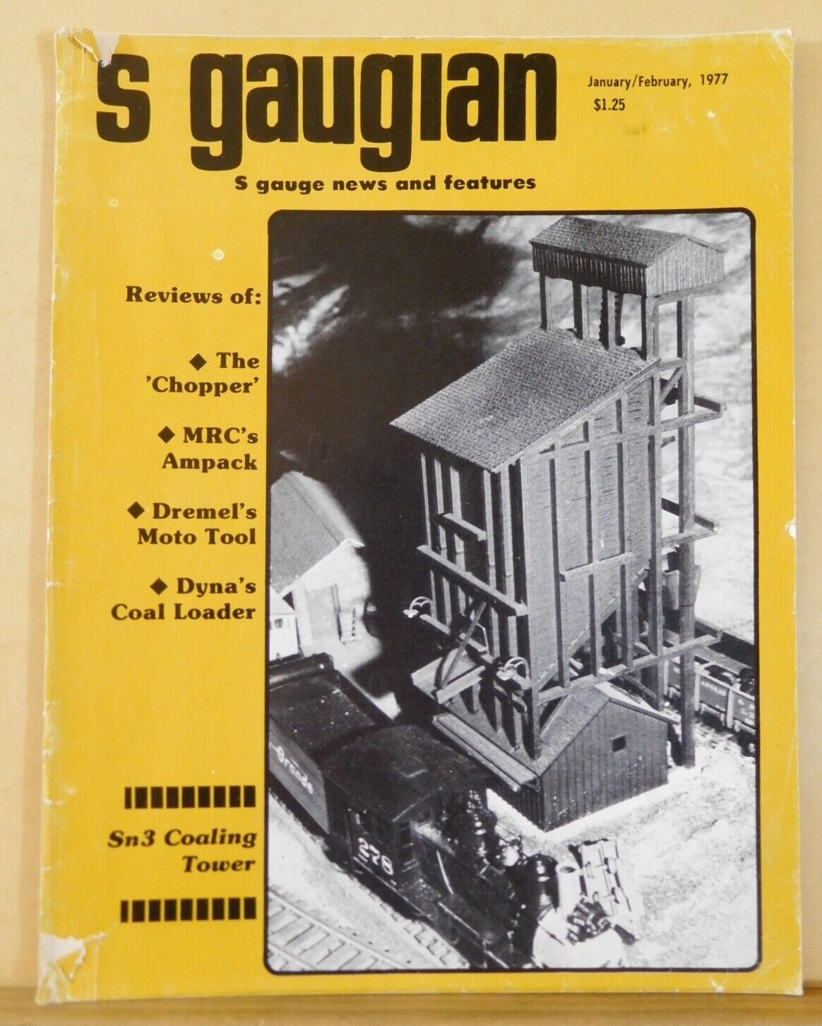 S Gaugian 1977 Jan Feb Sn3 Coaling Tower The Chopper Coal loader ...
