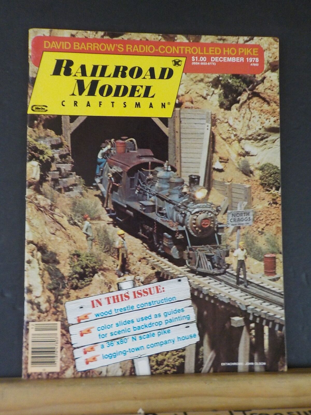Railroad Model Craftsman Magazine 1978 December RMC Wood trestle const ...