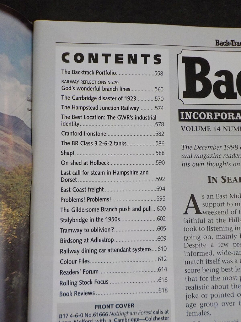 Back Track Magazine 2000 October Hampstead Junction Railway Cranford I ...
