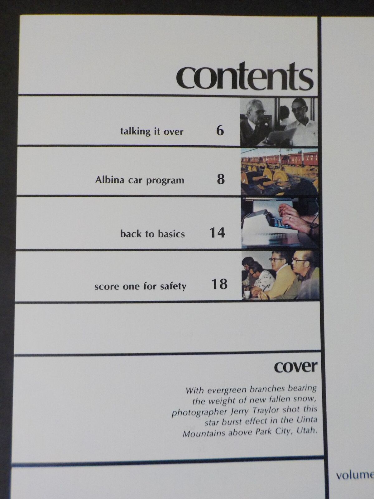 INFO Union Pacific Railroad 1976 February Employee UP Albina car progr ...