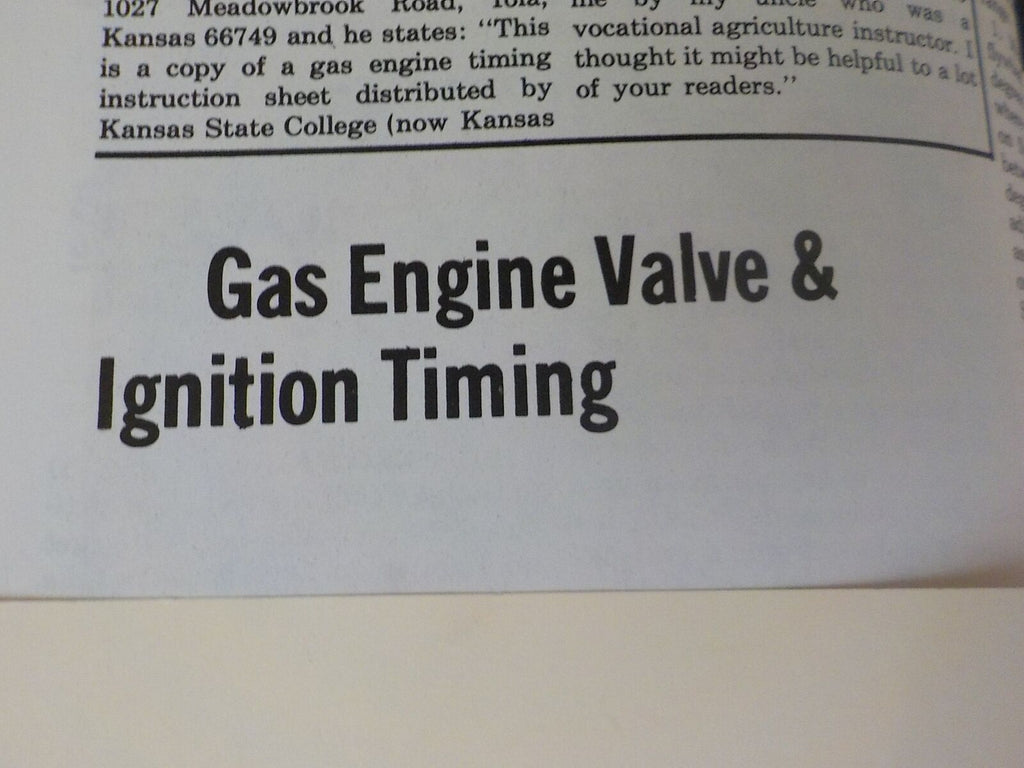 Gas Engine Magazine 1975 January February Titus and His New Case ...