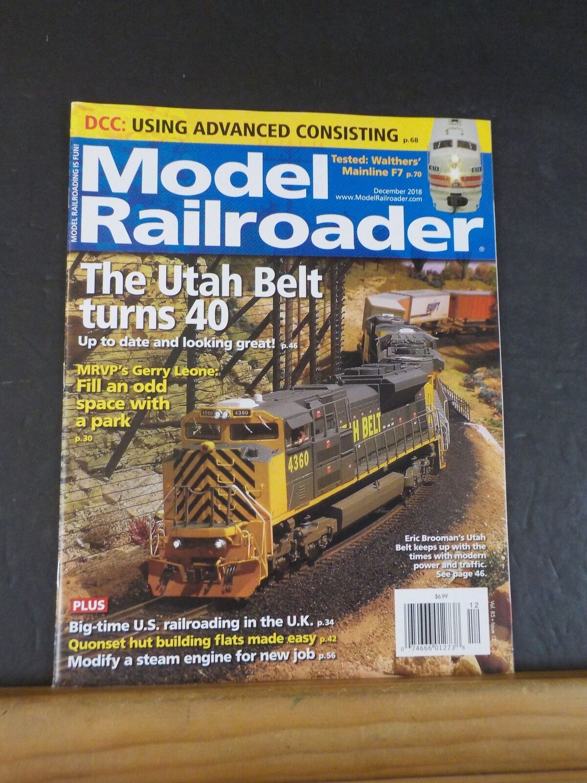 Model Railroader Magazine 2018 December Utah Belt turns 40 Fill an odd ...