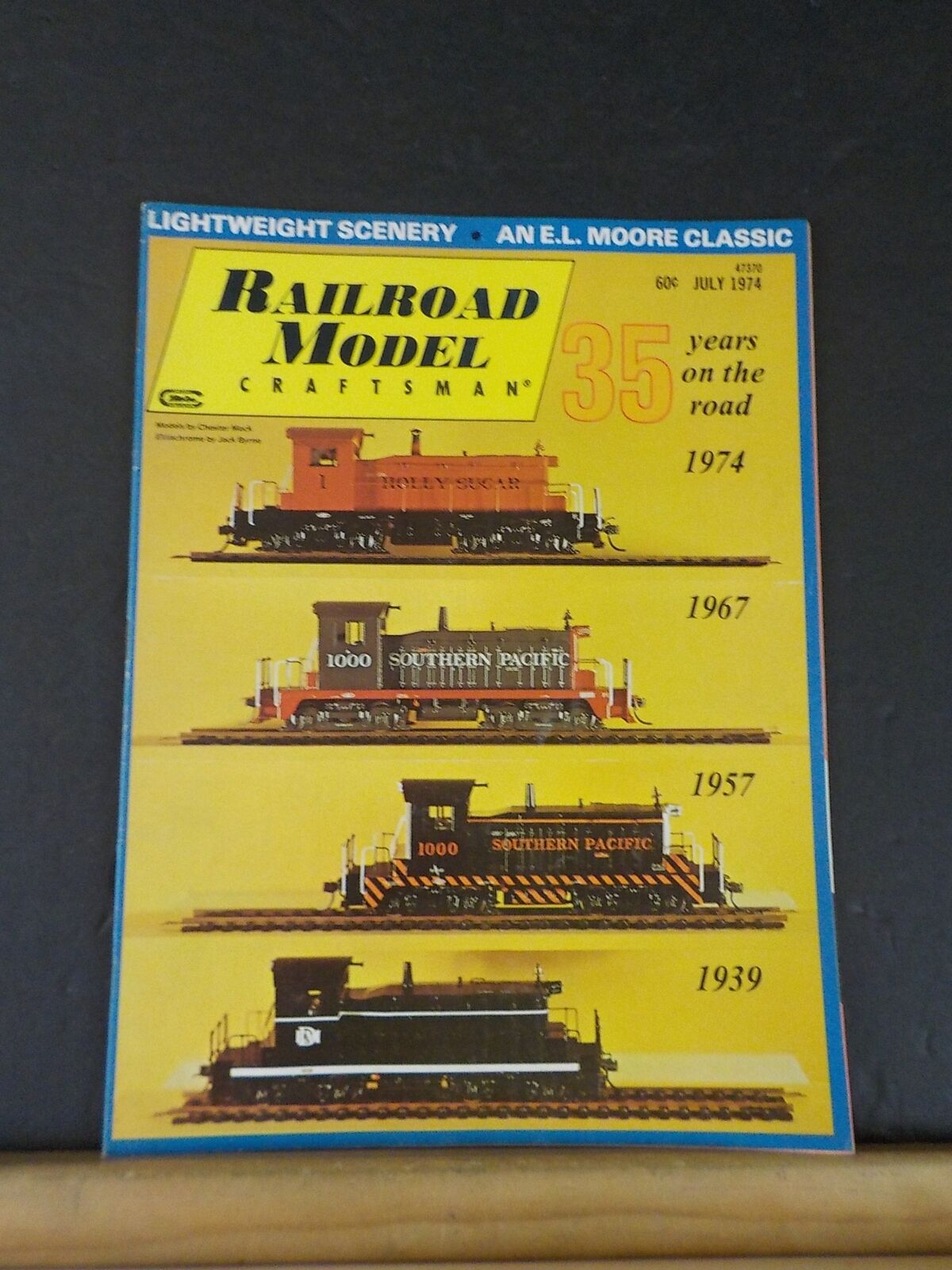 Railroad Model Craftsman Magazine 1974 July Lightweight scenery 35 yea ...
