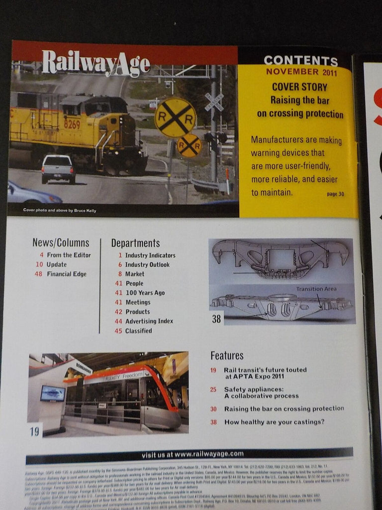 Railway Age 2011 November Raising the bar on crossing protection ...