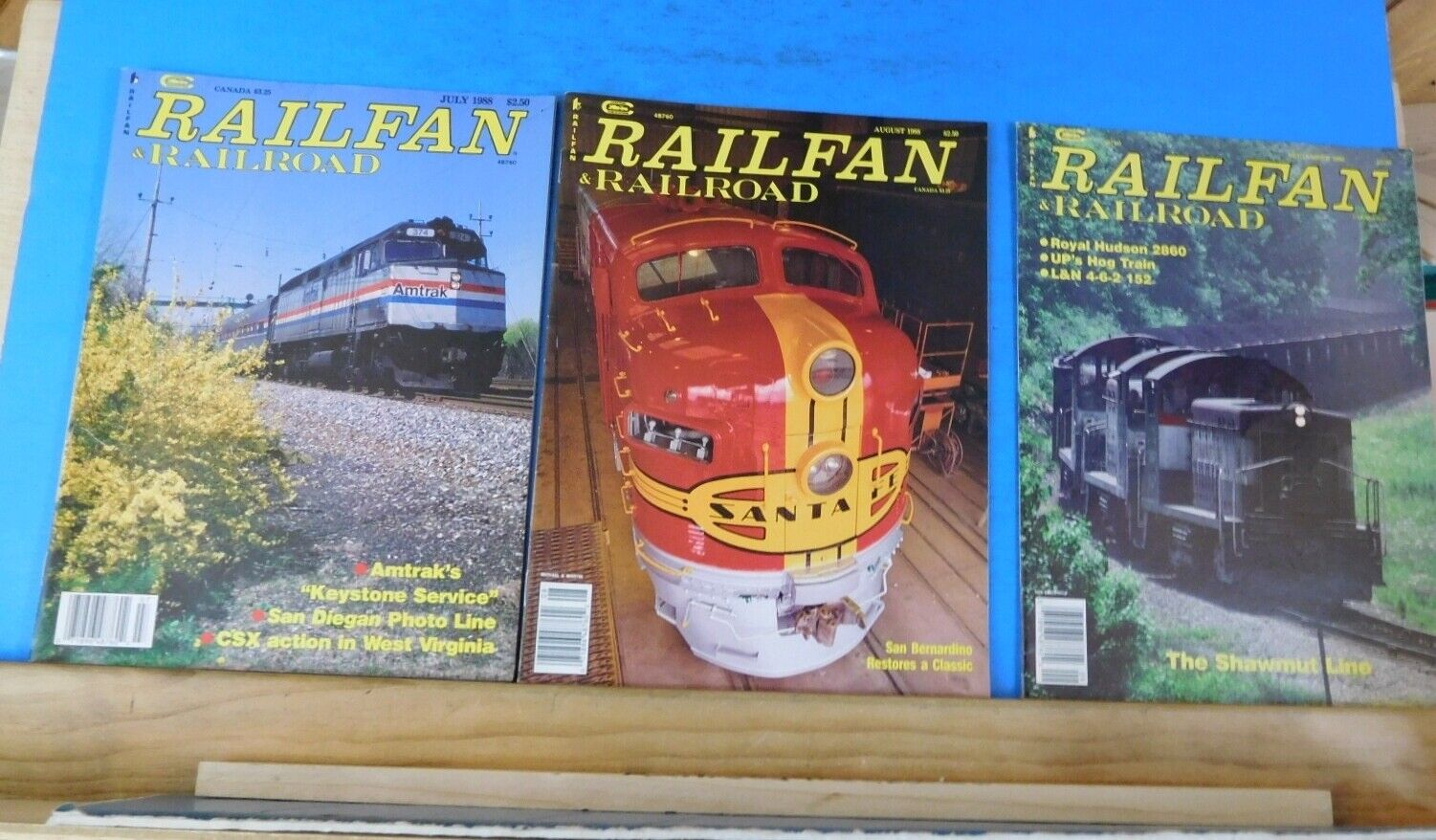 Railfan & Railroad Magazine Complete Year 1988 Complete year 12 issues ...