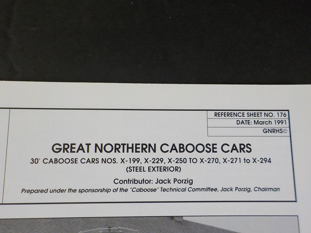 Great Northern Goat Reference Sheet #176 March 1991 Caboose Cars steel ...