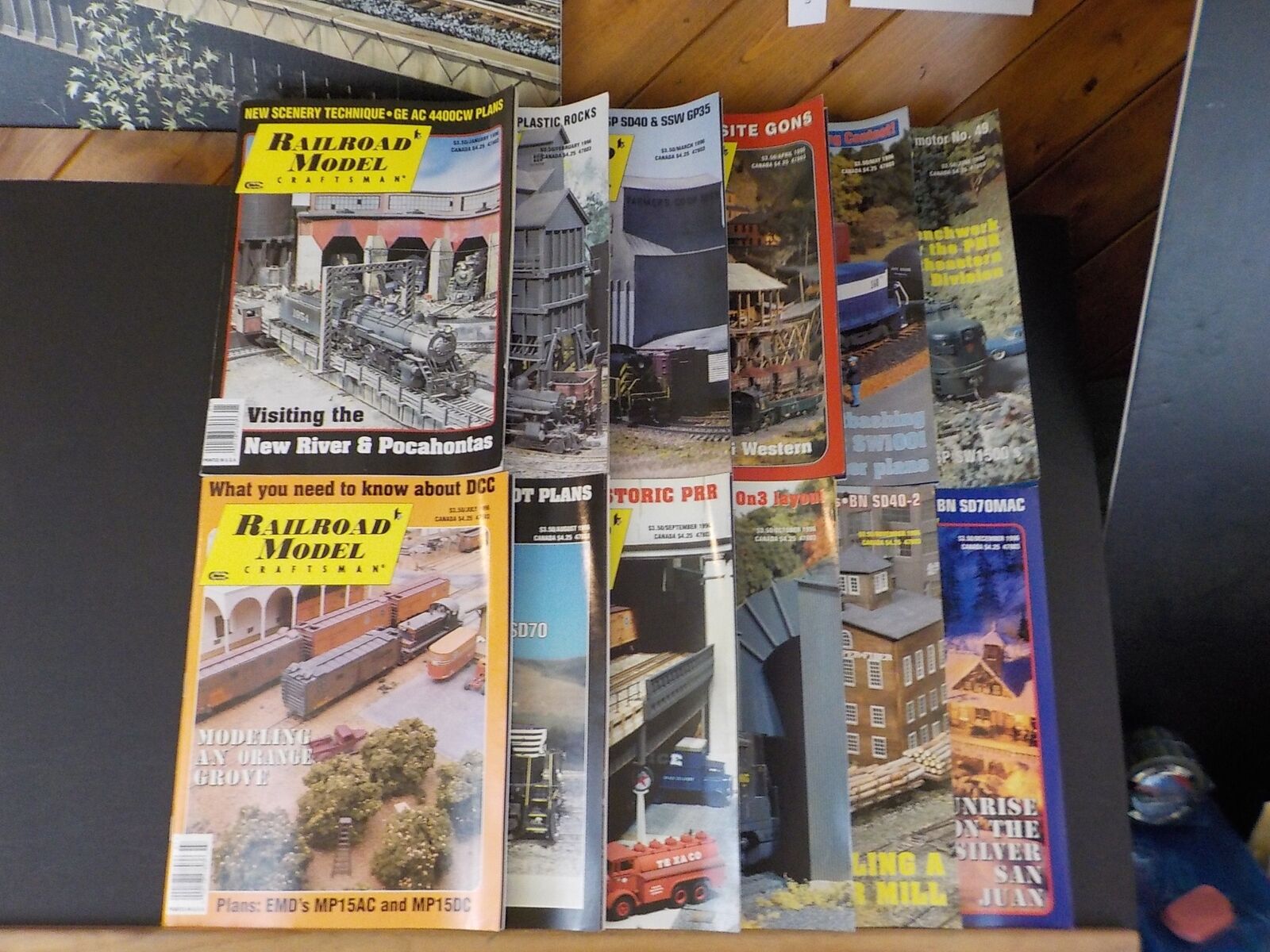 Railroad Model Craftsman Magazine Complete Year 1996 12 issues RMC ...