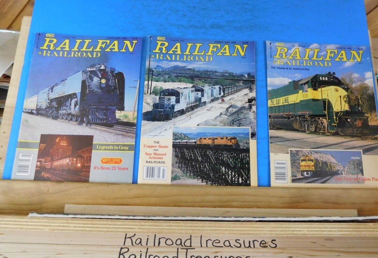 Railfan & Railroad Magazine Complete Year 1988 Complete year 12 issues ...