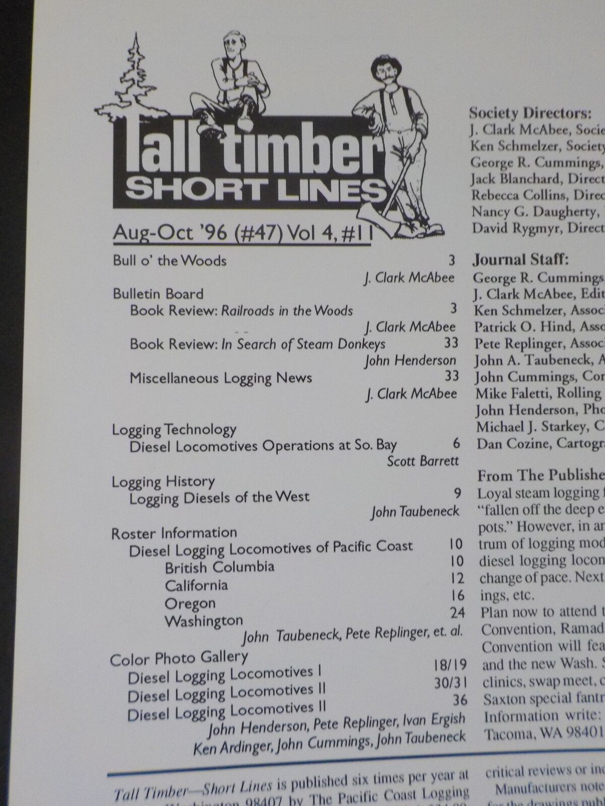 Tall Timber Short Lines #47 South Bay WA diesel logging – RailroadTreasures