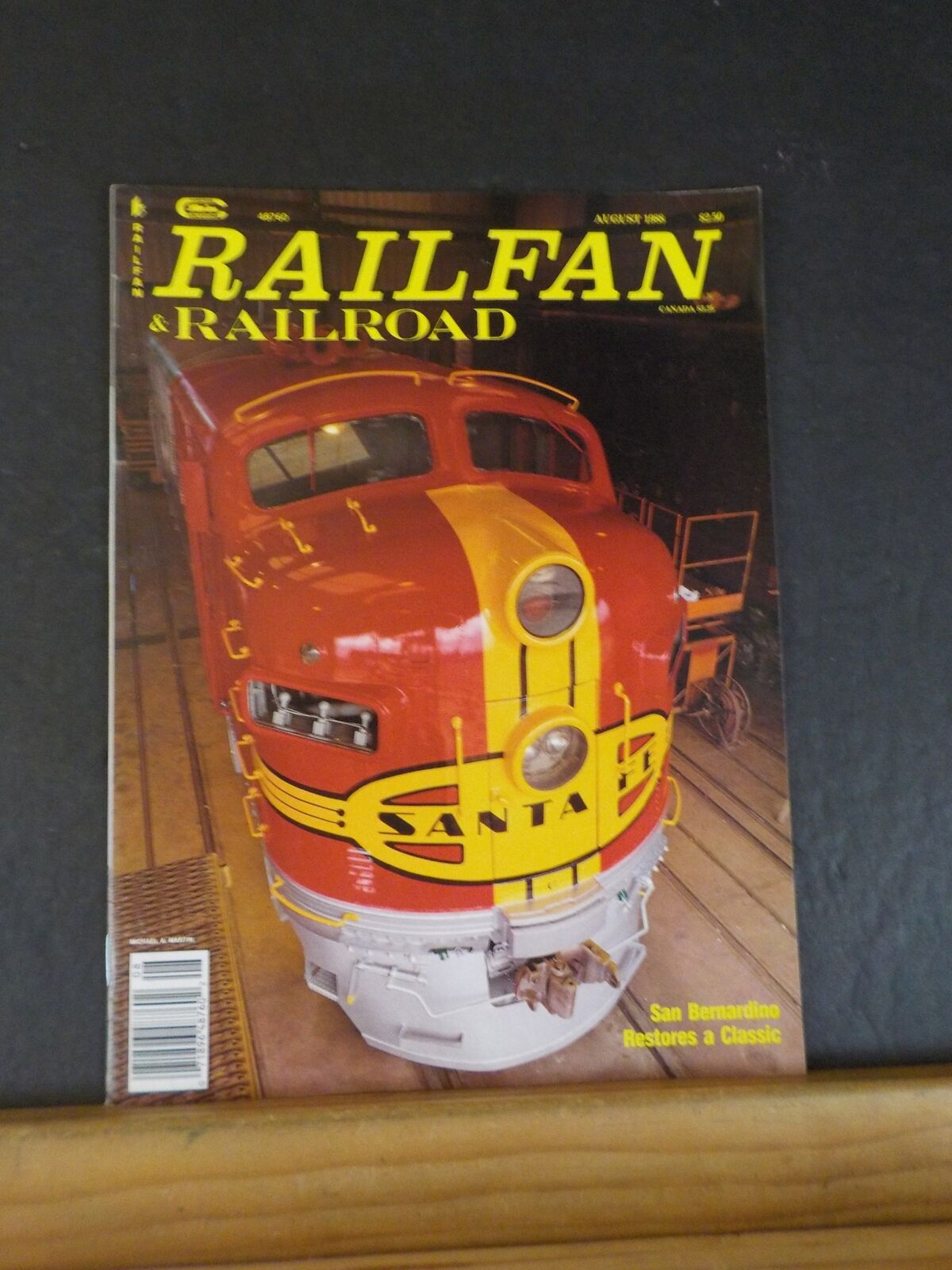Railfan & Railroad Magazine 1988 August Railroads of Roaring Camp San ...