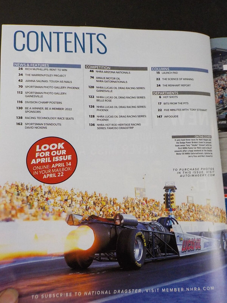 National Dragster Magazine 2022 March Wet Wild Wonderful Warren Foley ...