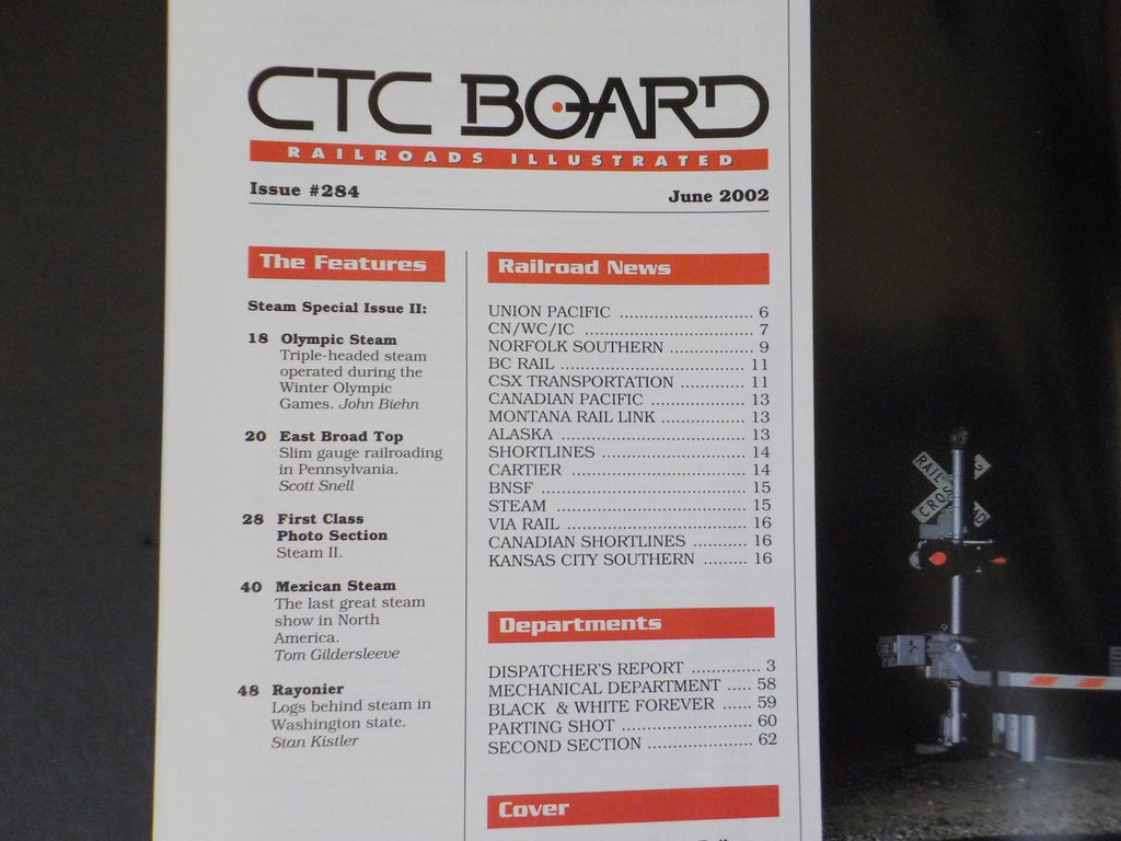 CTC Board Railroads Illustrated #284 June 2002 Railroad News Photos St ...