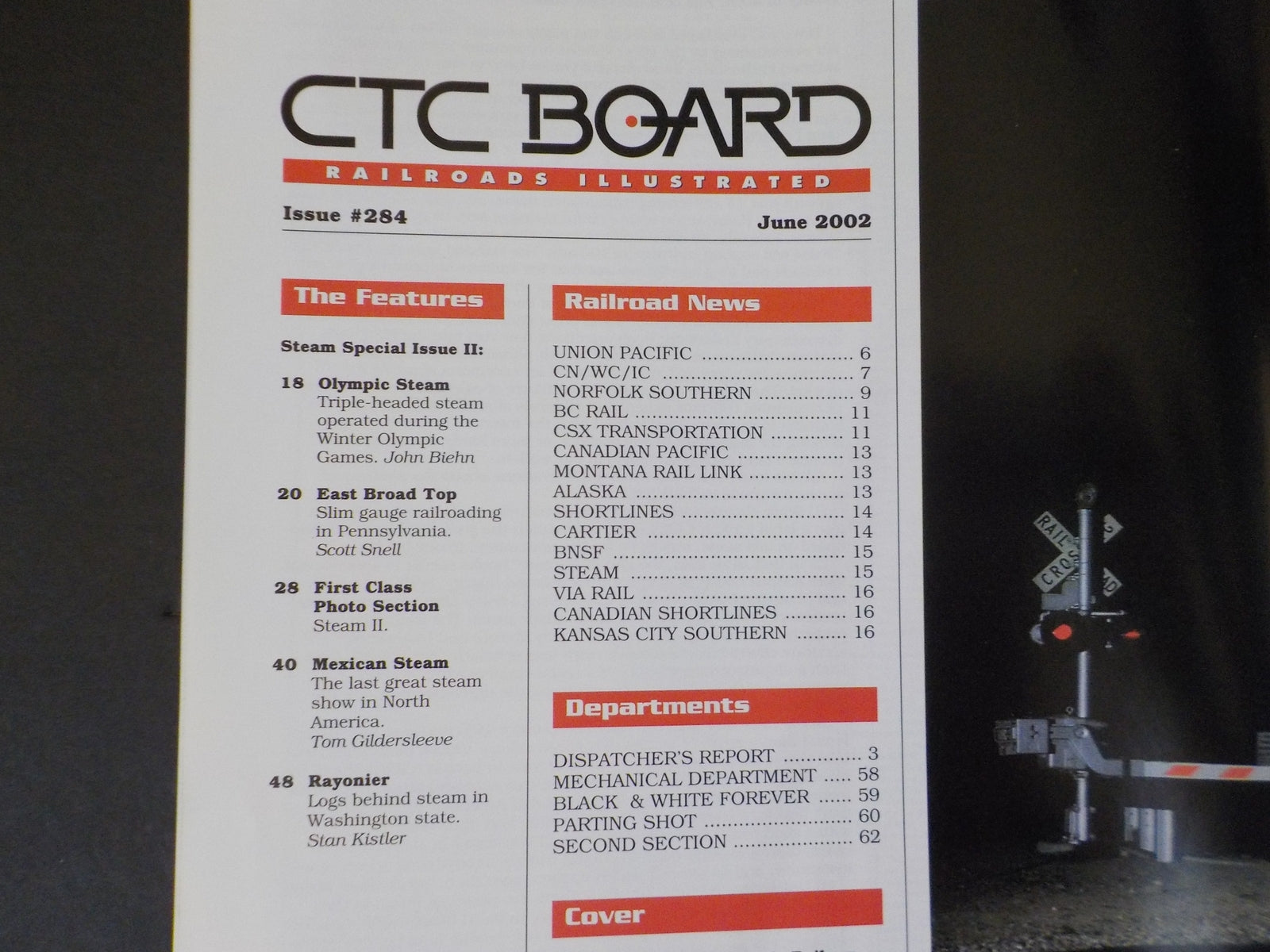 CTC Board Railroads Illustrated #284 June 2002 Railroad News Photos St ...