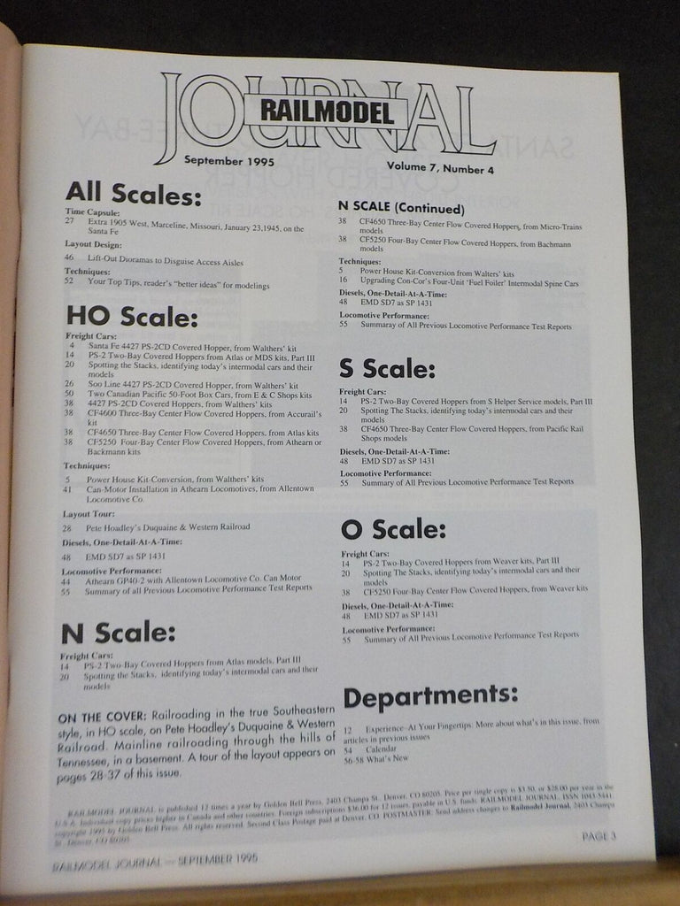 RailModel Journal 1995 September Modeling intermodal cars Stack cars n ...