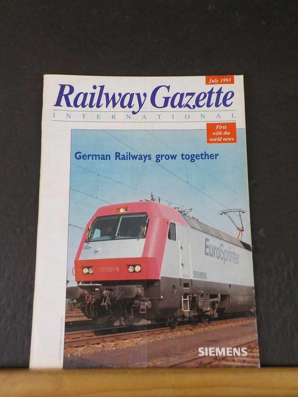 Railway Gazette 1993 July German Railways grow together – RailroadTreasures