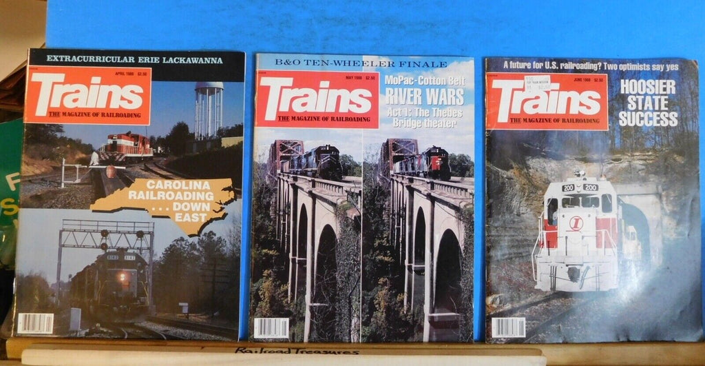Trains Magazine Complete Year 1988 12 issues – RailroadTreasures