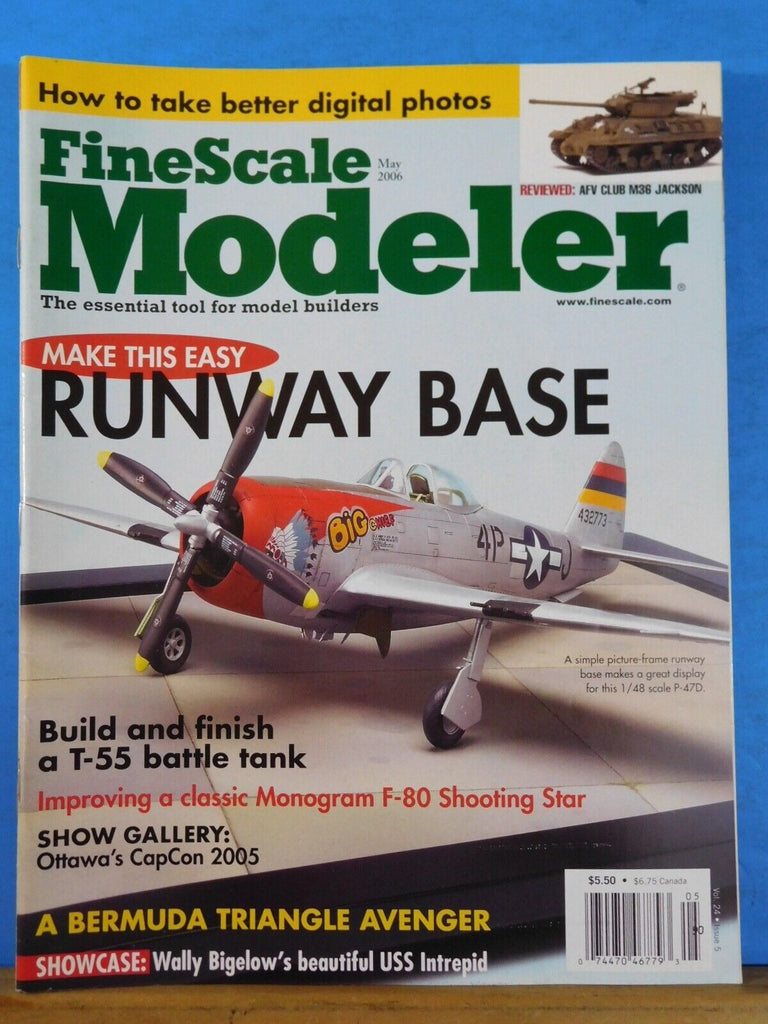 FineScale Modeler 2006 May Make this Easy Runway Base T-55 battle tank ...