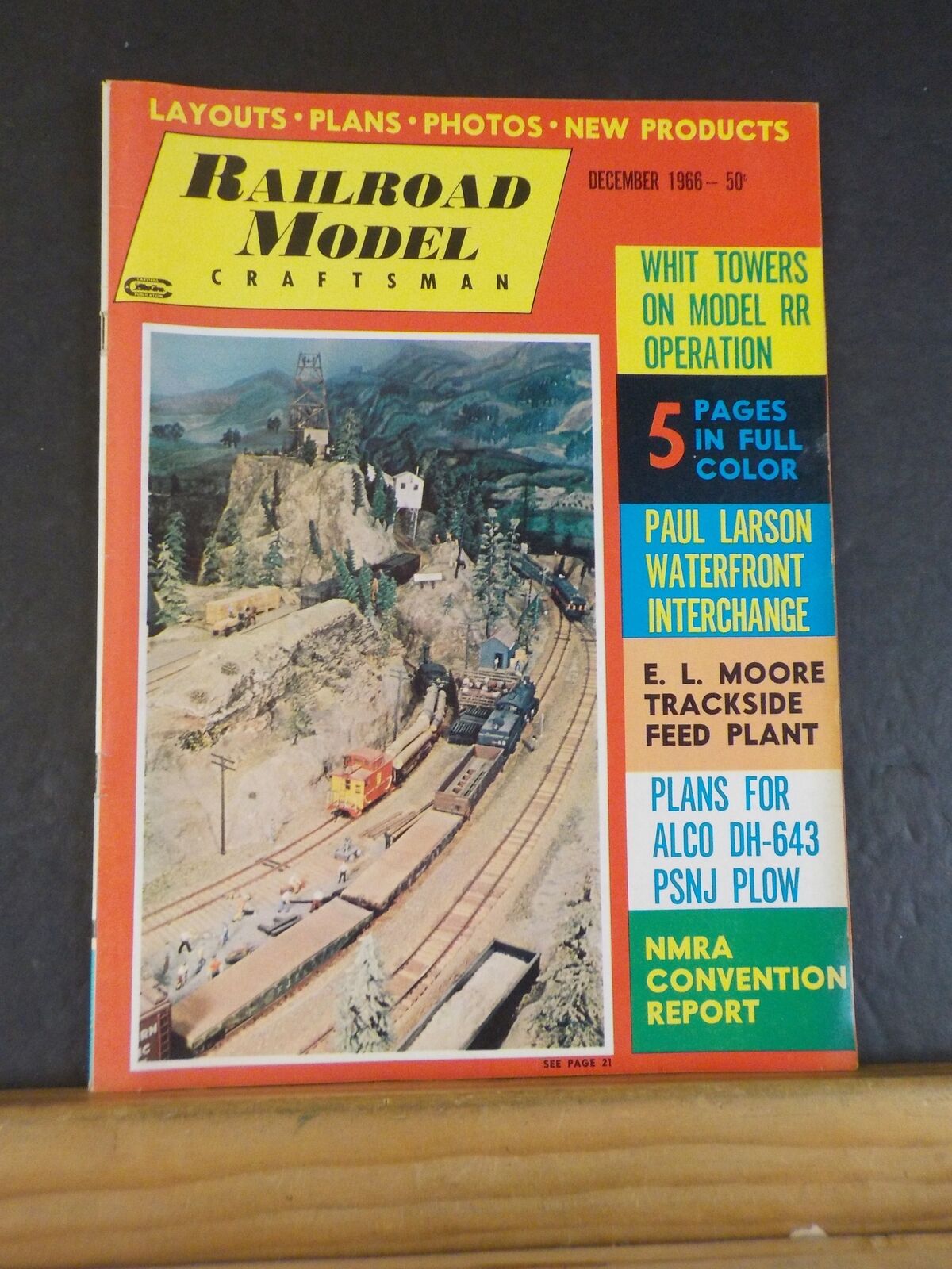 Railroad Model Craftsman Magazine 1966 December RMC Waterfront interch ...