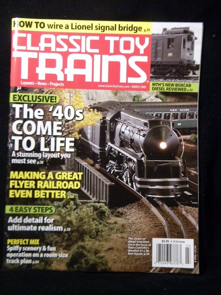 Classic Toy Trains 2008 March Add detail for realism Track plan blends ...