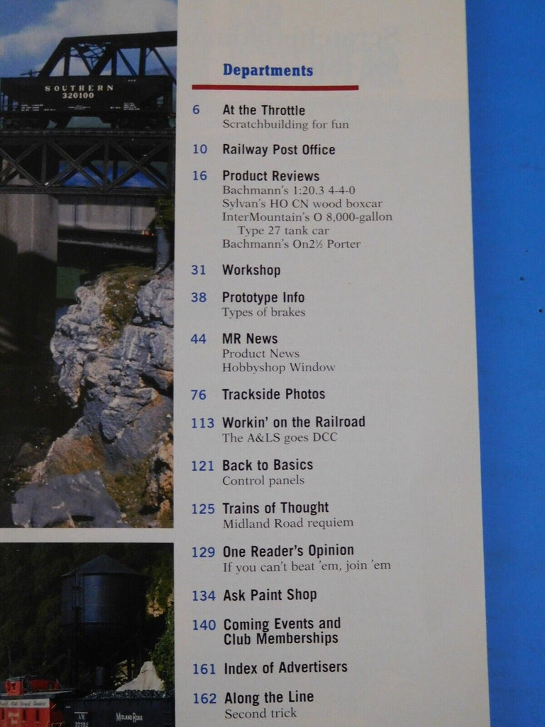 Model Railroader Magazine 2000 May Railroading the narrow gauge Add de ...