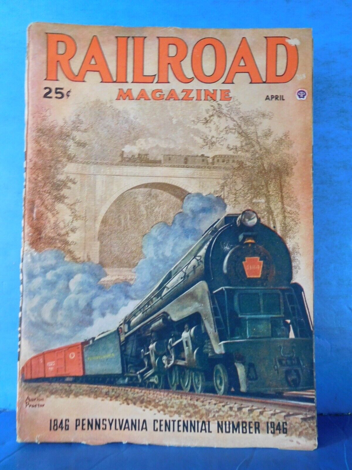 Railroad Magazine 1946 April PRR SP Seaboard 4-8-8-4 NYC Sunset Expres ...