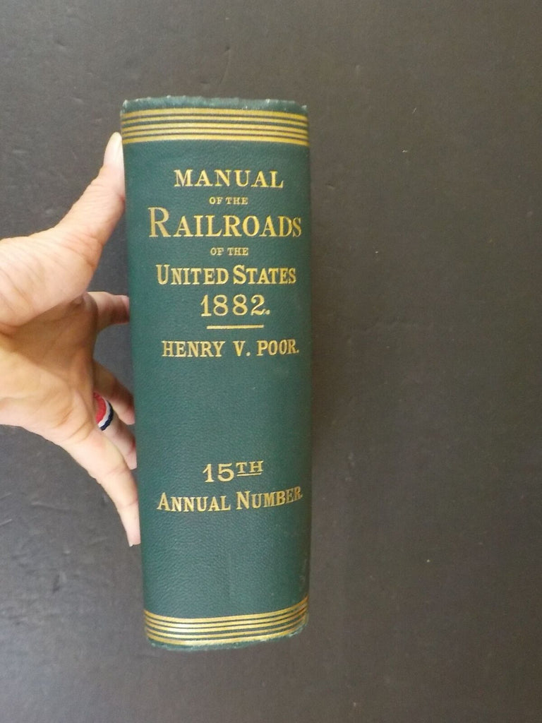 Poor's Manual of Railroads 1882 History rolling stock more ...